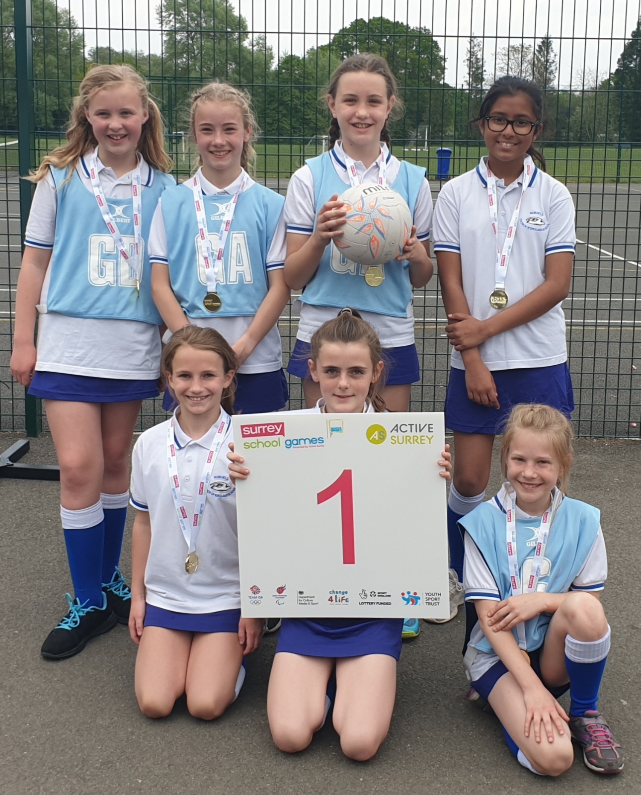 Horsell CofE Junior School - Netball County Champions - May 2019